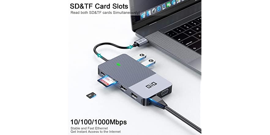 Giq USB Docking Station Triple Display