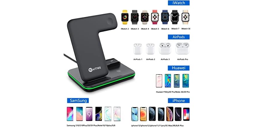 WAITIEE 3 in 1 Wireless Charger