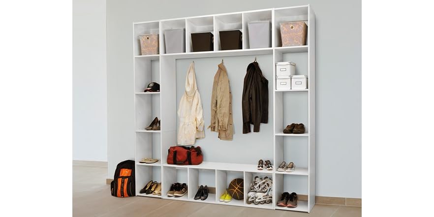 Vertical 5 Cube Storage White