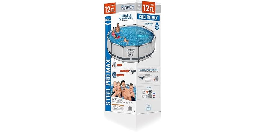 Bestway Steel Pro Pool Set with Filter Pump