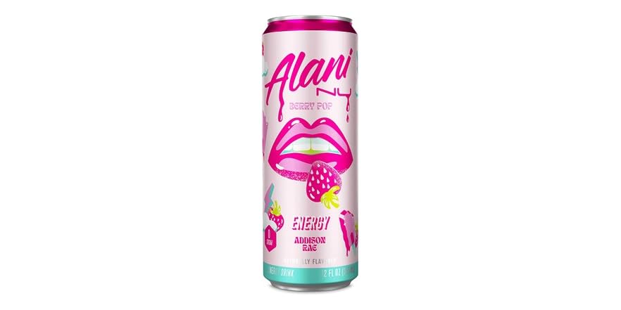 (24 Pack) Alani Nu Sugar-Free Energy Drink- Berry Pop