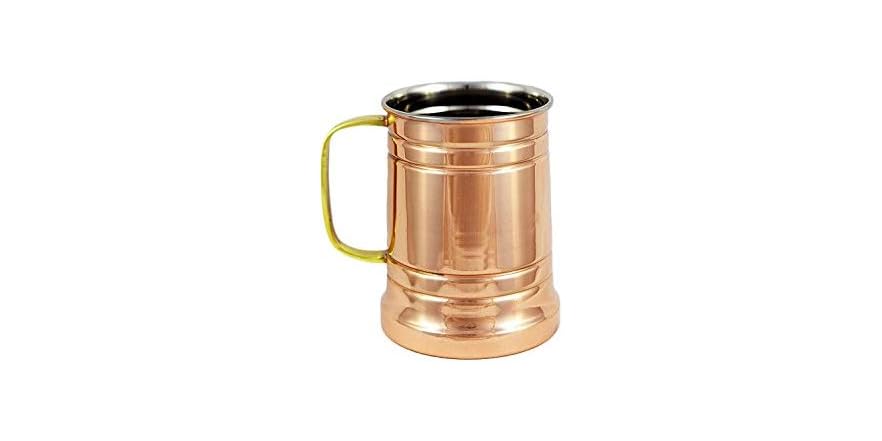 German Style Hammered Copper Beer Stein