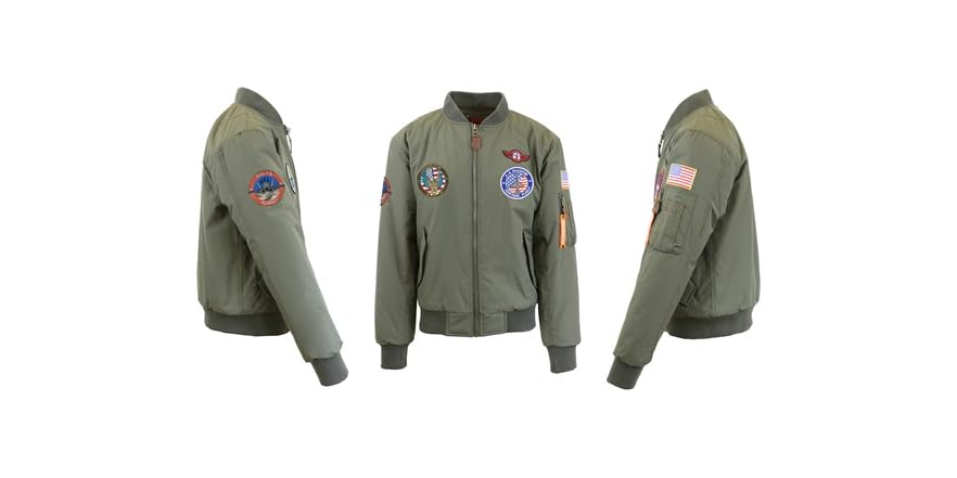 Spire Flight Bomber Jacket w Patches
