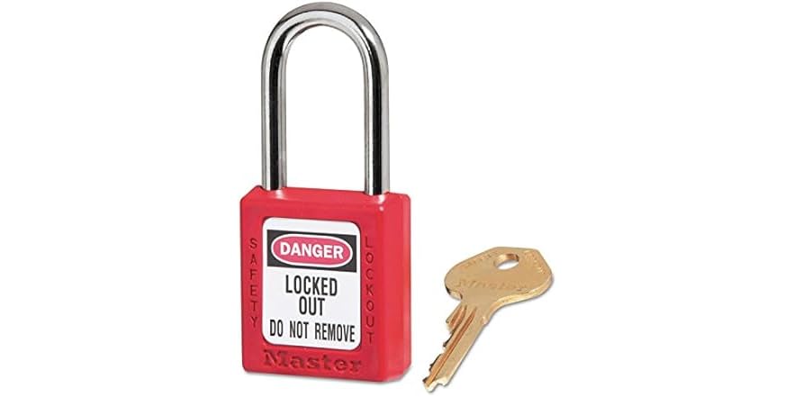 Master Lock Lockout Padlock, 6/Box