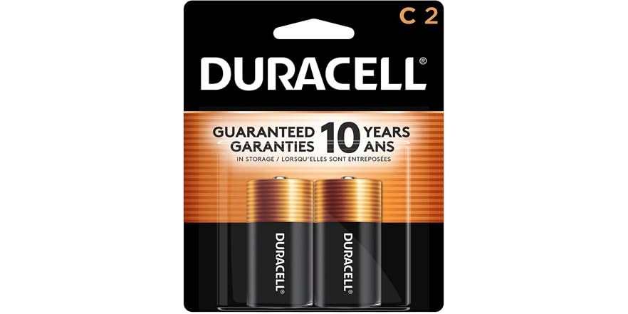 96 Pk Duracell C or D Batteries