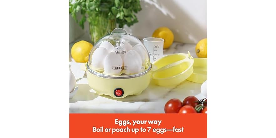BELLA Rapid Electric Egg Cooker and Poacher