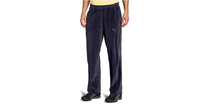 Puma Velour Pants - Navy