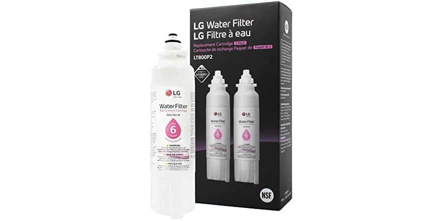 LG LT800P Refrigerator Water Filter 2 Pack