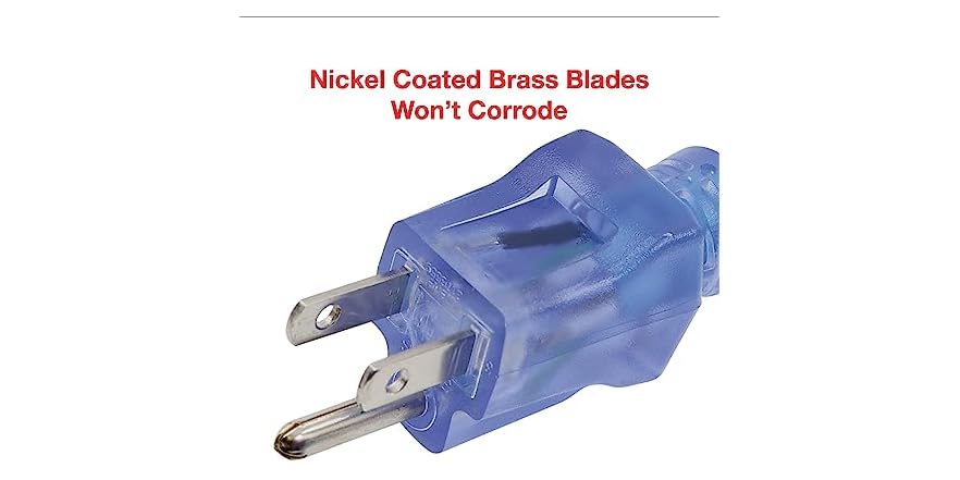 Clear Power 15ft 16/3 Extreme Cold Cord Light End