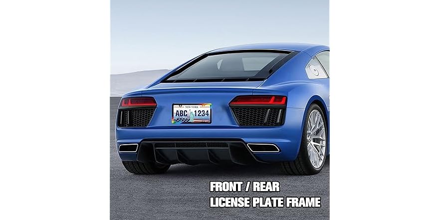 Rainbow Pride License Plate Frame 2Pk