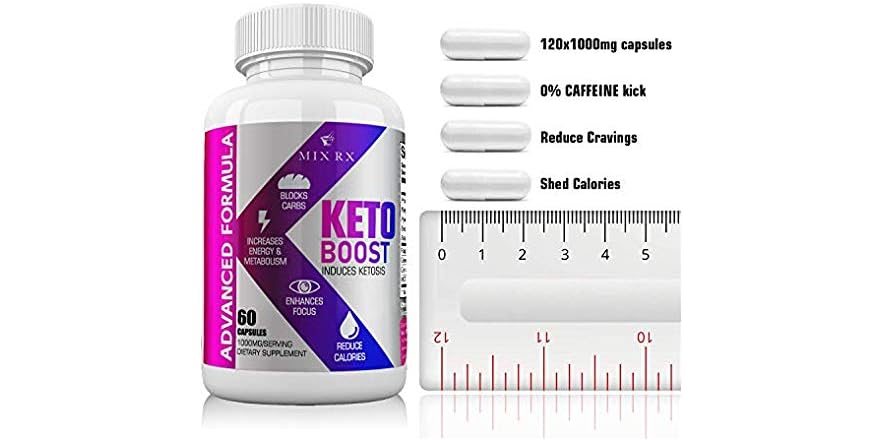 Mix Rx Keto Pills with Carb Supplement 2 Pack