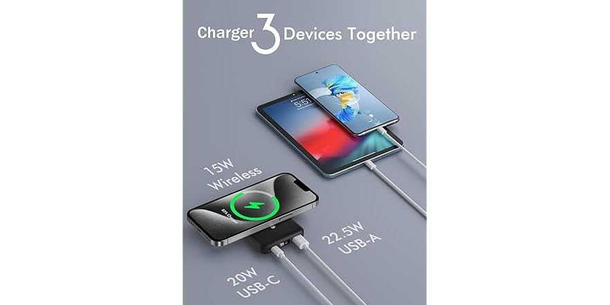 Foldable 10000mAh Magnetic Power Bank