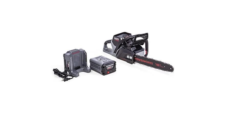 POWERWORKS 60V Brushless 16inch Chainsaw