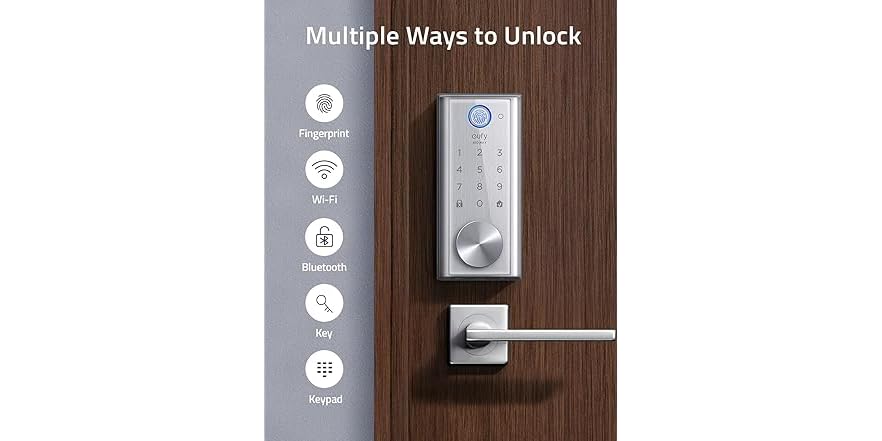 eufy Security S230 Smart Fingerprint Lock - Wi-Fi, Touchscreen, Keyless ...