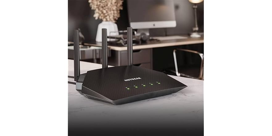 NETGEAR RAX10-100NAR 4-Stream AX1800 Dual-Band WiFi 6 Router