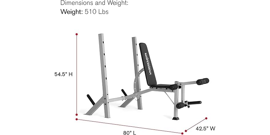 Weider Platinum Olympic Weight Bench and Rack