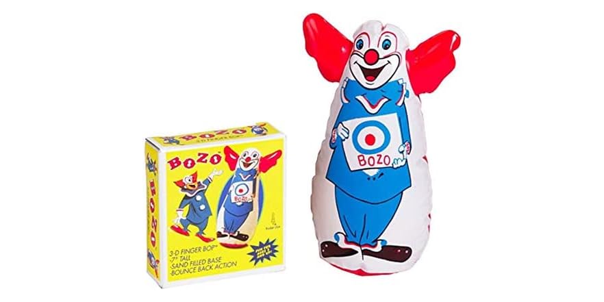BOZO The Clown Inflatable 7" Bop Bag
