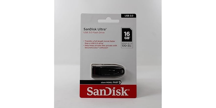 SanDisk Ultra USB Flash Drive 16GB