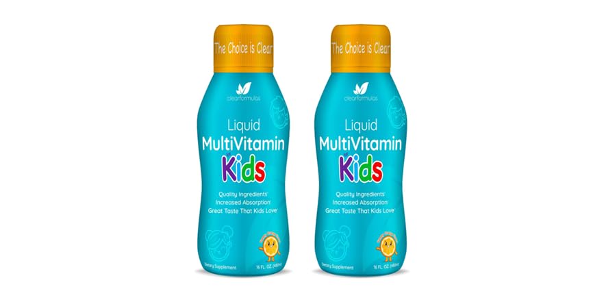Clear Formulas Liquid Multivitamin for Kids, 2 Pack