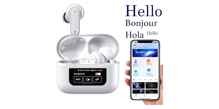 Translator Headphones Touch Screen