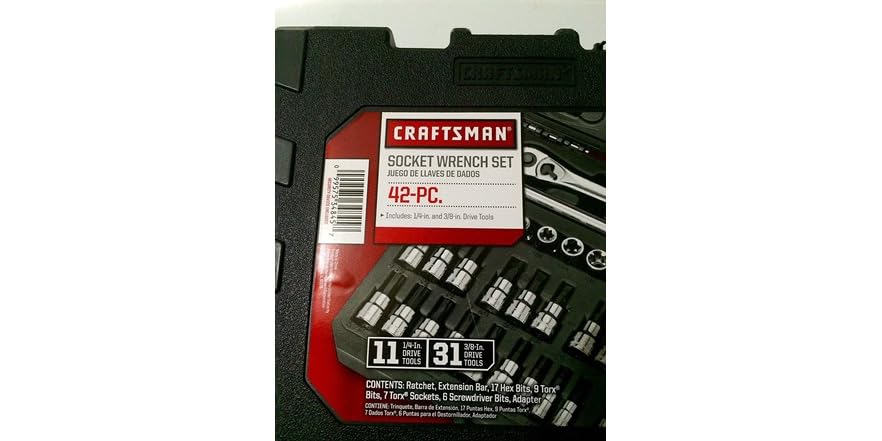 Craftsman 42-pc Hex and Torx Bit Socket Set