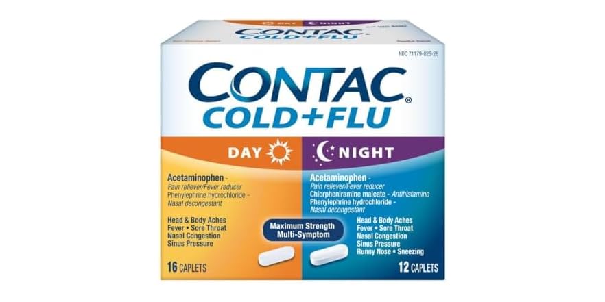 CONTAC Cold + Flu Maximum Strength 28ct