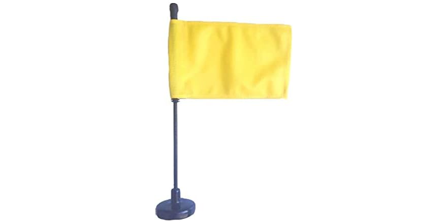 Yellow Assembly Line Flag with Magnetic Base