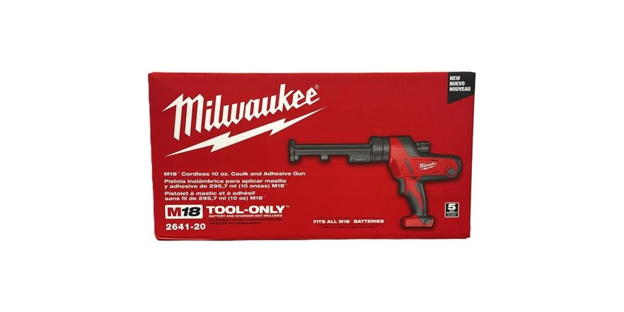Milwaukee 2641-20 M18 18V Caulk and Adhesive Gun
