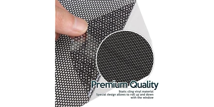 Zone Tech 2 Pack Cling On Car Sun Shade