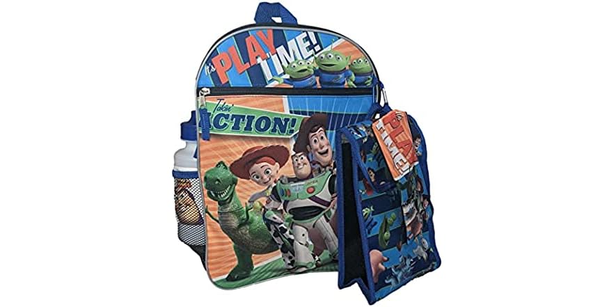 Toy Story 4 - 16" Backpack with Detachable Matching Lunch Box