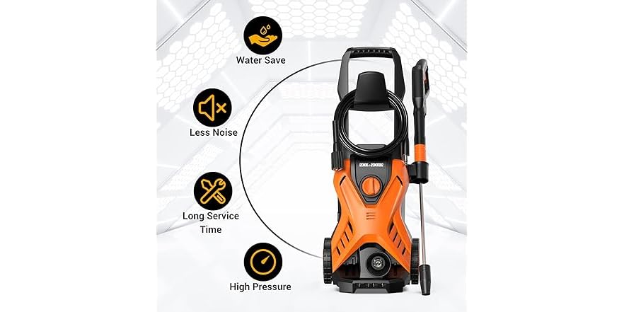 Rock&Rocker Powerful Electric Pressure Washer