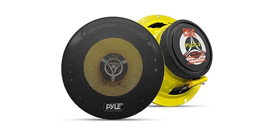 (NEW) (PAIR) Pyle 2-Way 6.5in 240 Watt 4Ohm Mid Tweeter Car Speakers
