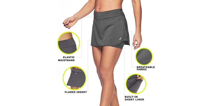 Penn Women's 2-Pack Active Skorts, XL