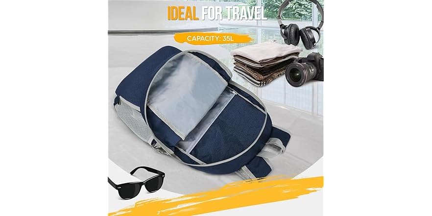 ZOMAKE Lightweight Packable Backpack 35L