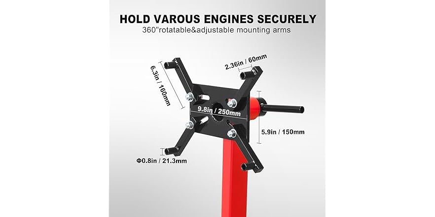 BIG RED TAM25671 Torin Steel Rotating Engine Stand