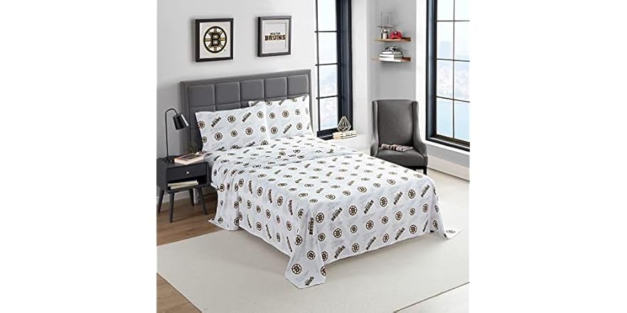 Boston Bruins NHL Licensed Sheet Set