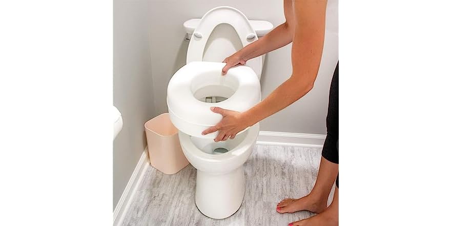 HealthSmart Raised Toilet Seat Riser