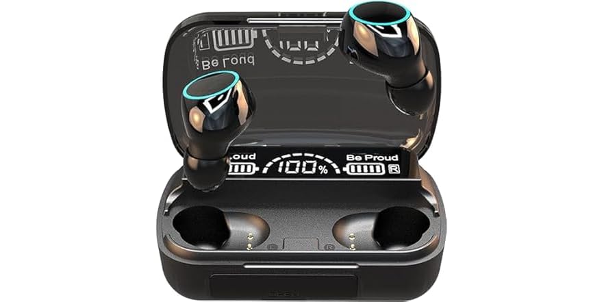 NIUTA Wireless Bluetooth Earbuds with 1800mAh Charging Case