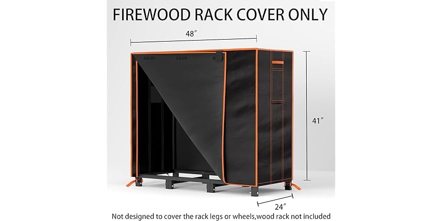 GREENER 4FT Firewood Rack Cover