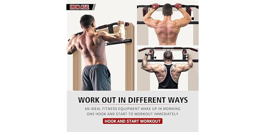 IRON AGE Pull Up Bar for Doorway