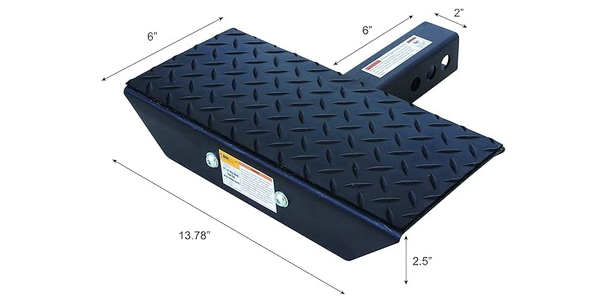 MaxxHaul Steel Hitch Step for 2 inch Receiver