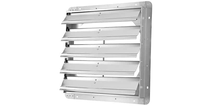 iPower 20" Square Aluminum Automatic Shutter Vent (Open Box)