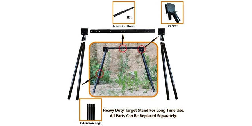 Highwild 2 Piece Steel Target Stand AR500