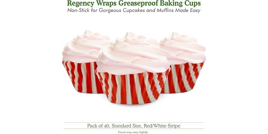Regency Wraps 40 Pack Baking Cups