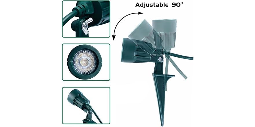 AizzKry Outdoor Spotlight Plug in