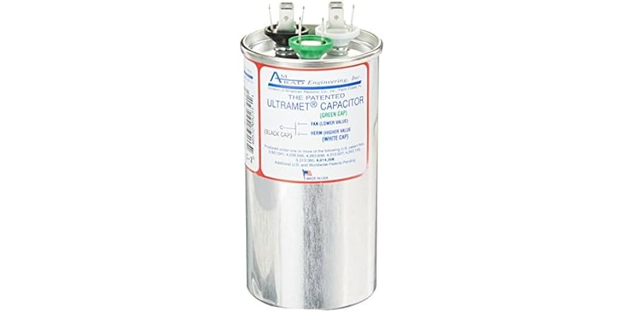 Motor Run Capacitor, 40/5 Mfd, 370/440 Vac-132340