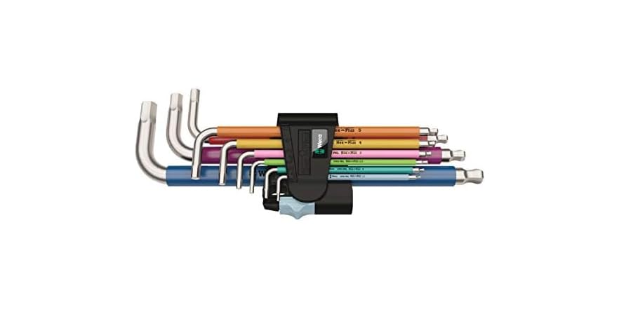 Wera L-Key Set 3950 Spkl/9 SM Metric, Stainless (Open Box)