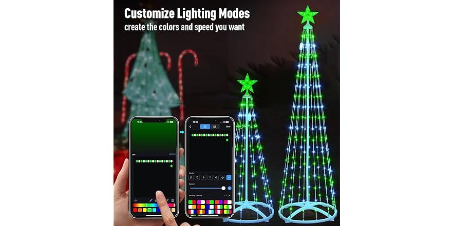 Probro BESL83 Smart Cone Tree Set of 4ft 6ft