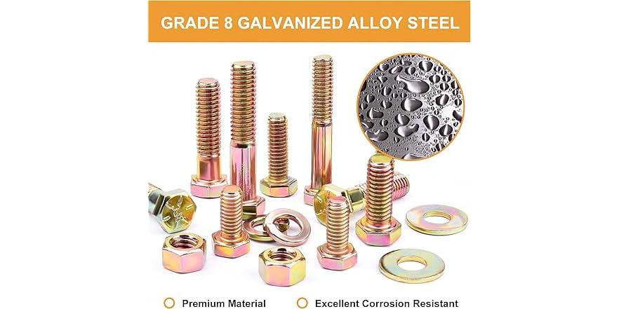 VIGRUE 566Pcs Grade 8 Hardware Kit