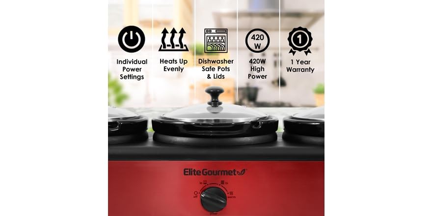 Elite Gourmet EWMST-325R Maxi-Matic Trip
